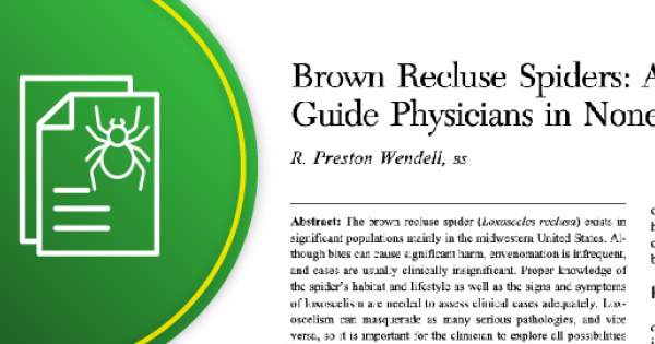 2003-Brown Recluse Spiders A Review to Help Guide Physicians in ...